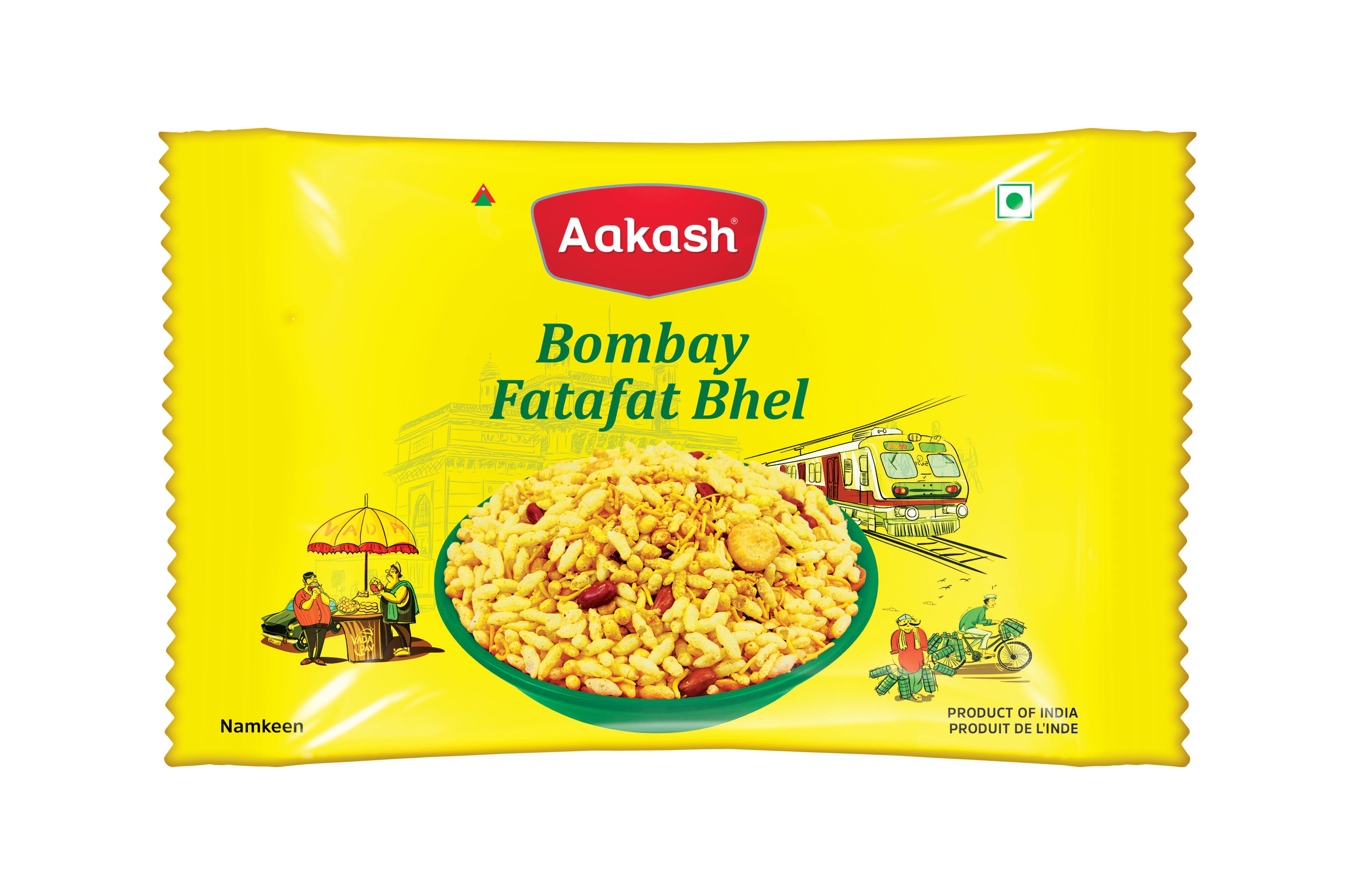 Bombay Fatafat Bhel, Bombay Bhel Puri, Ready To Eat – Aakash Namkeen